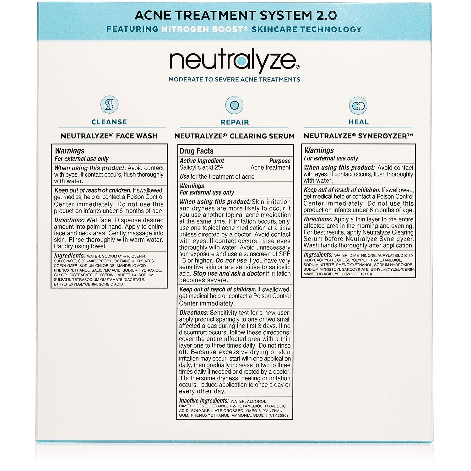 Neutralyze Moderate to Severe Acne Treatment Kit 2.0 - 2% Salicylic ...