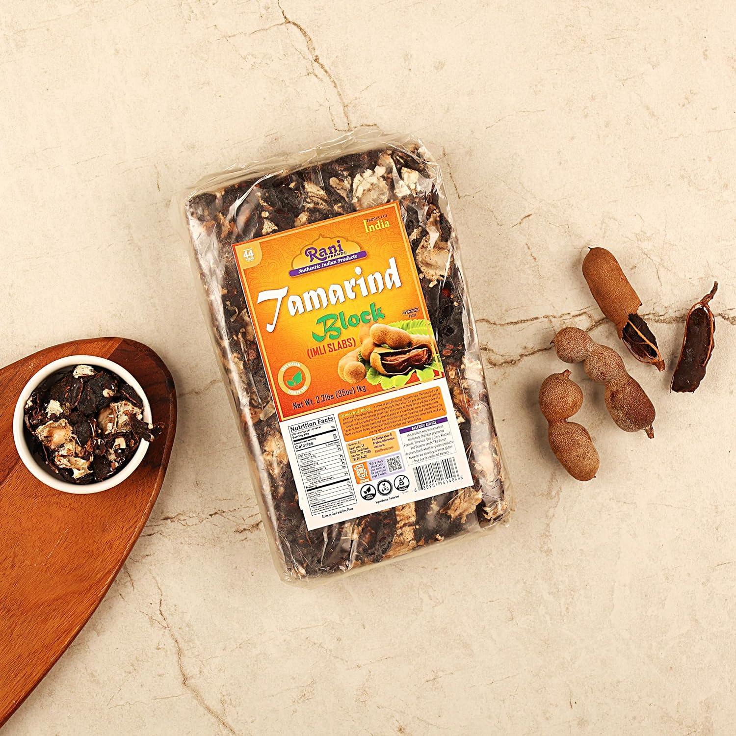 Rani Tamarind Block Slab 35oz (2.2lbs) 1kg - All Natural, Vegan, Gluten ...