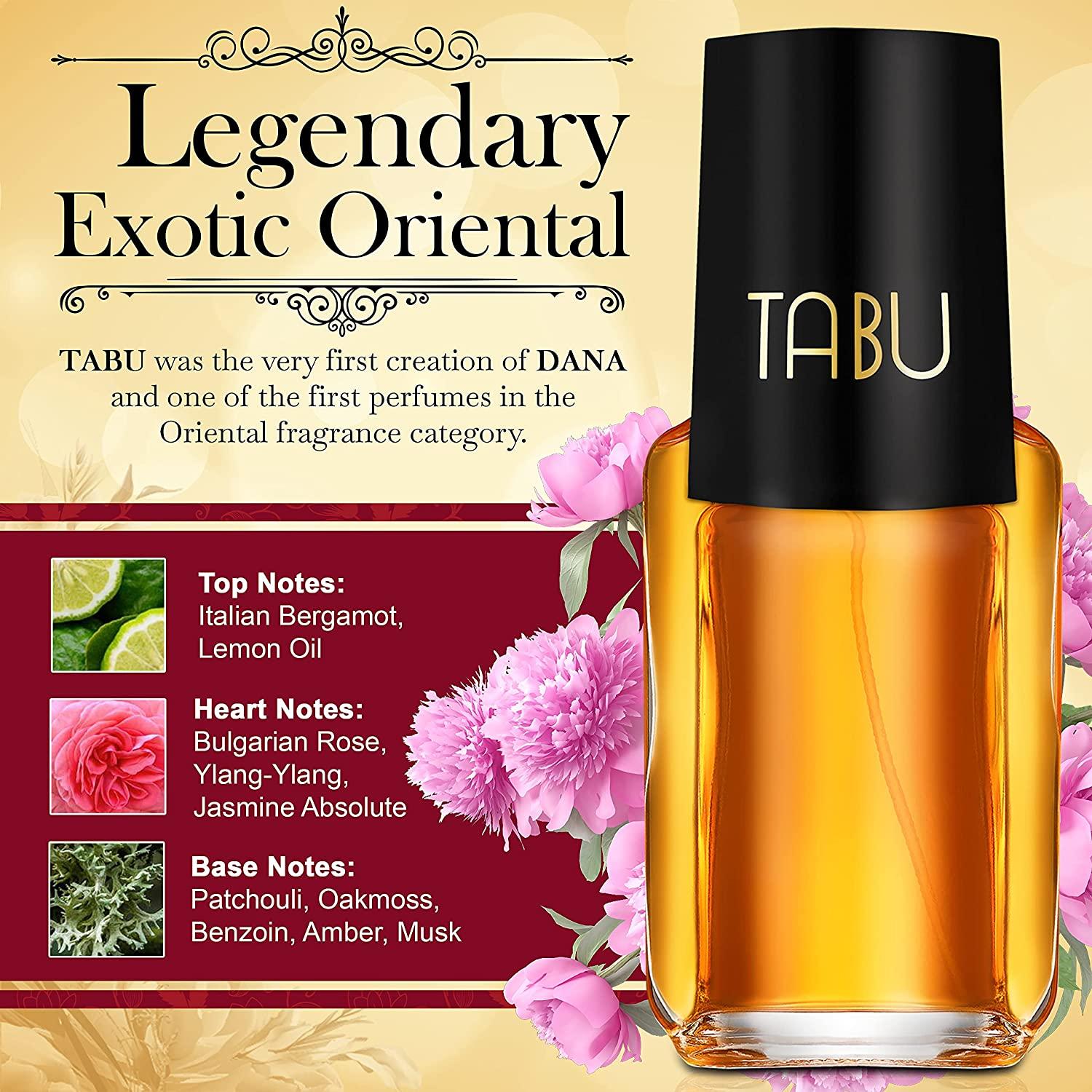 TABU The Forbidden Fragrance DANA Cologne Spray 3 Fl Oz - Authentic, seductive scent | Pack of 1 ...