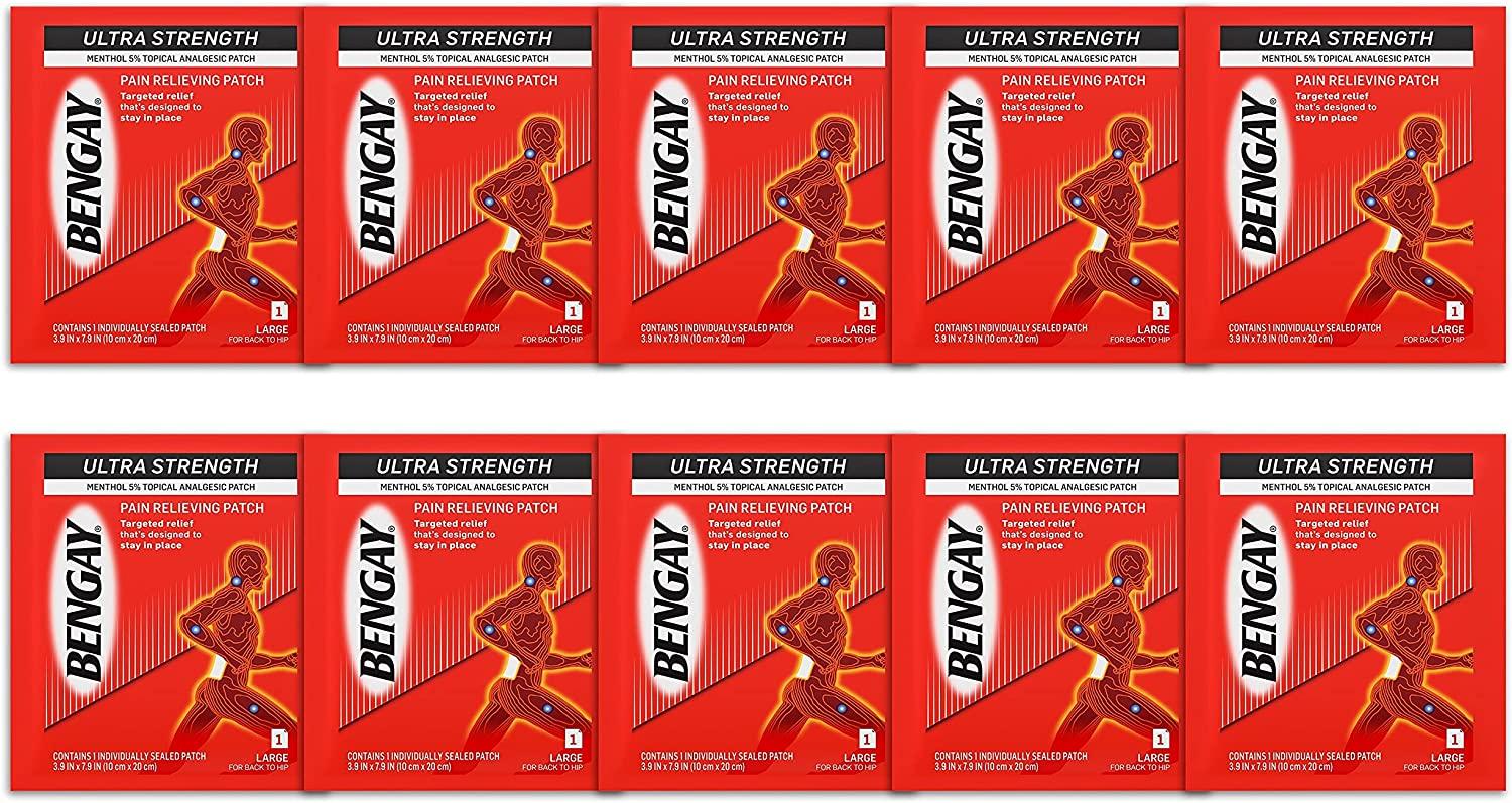 Bengay Ultra Strength Pain Relief Patch for Targeted Muscle & Joint ...