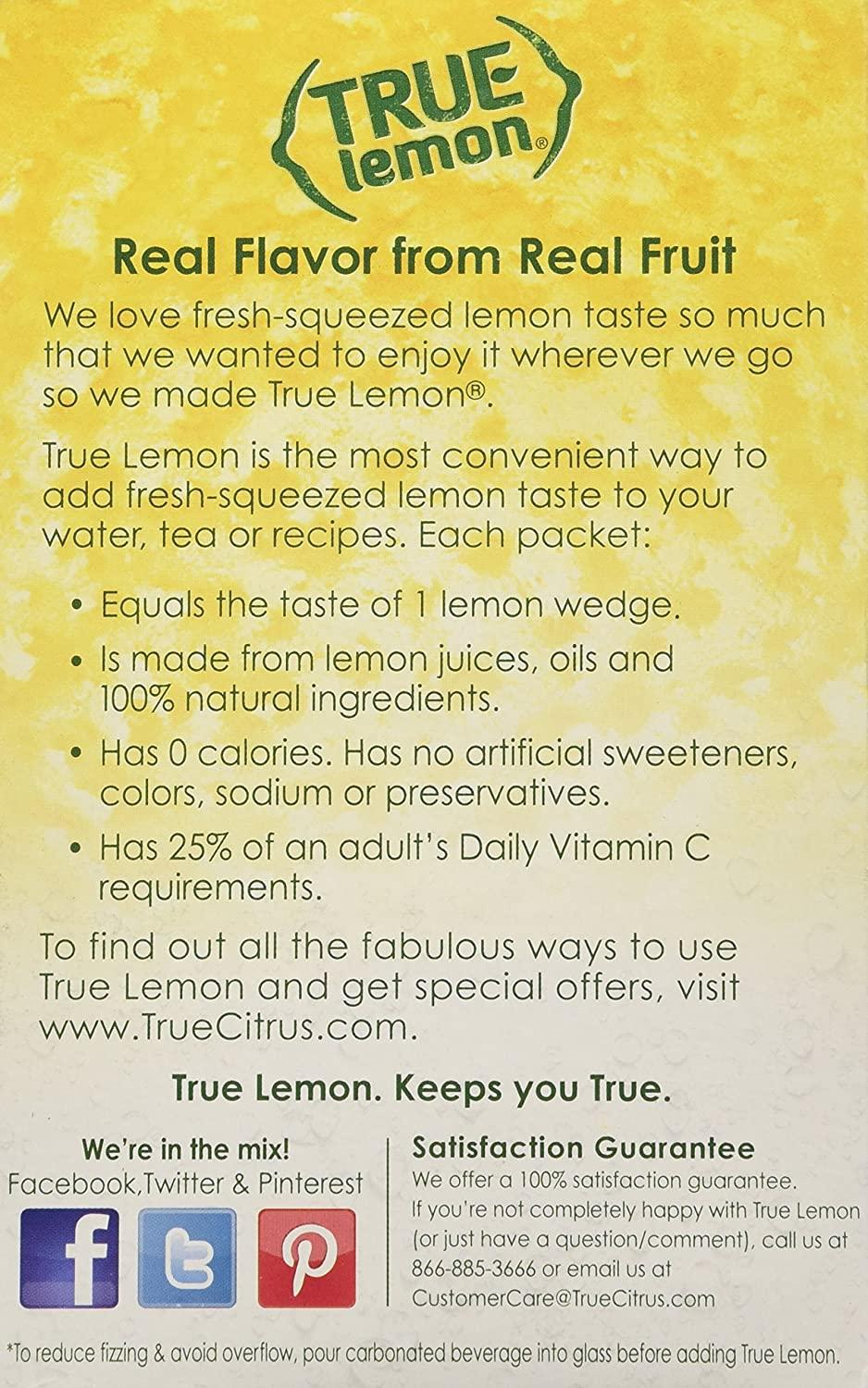 True Lemon Crystalized Lemon Packets - 96 Packets (3 Boxes of 32) | Buy Now with Express ...