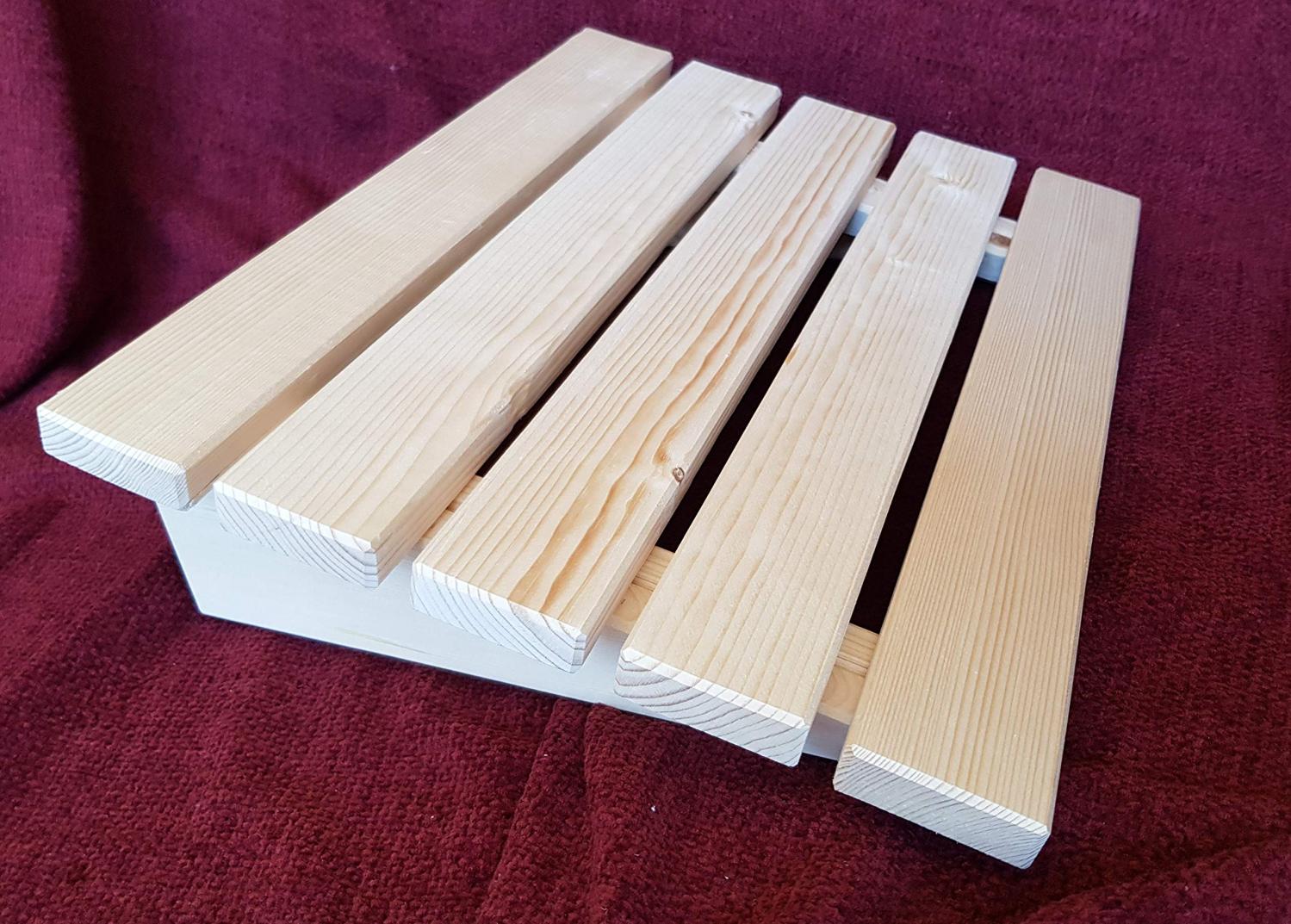 Sauna Headrest Wedge - Wooden Neck Support Pillow for Ultimate Comfort ...