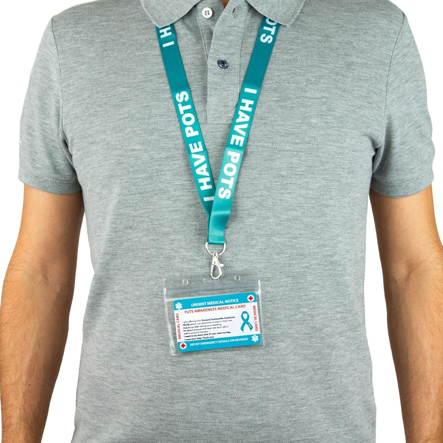 Postural Orthostatic Tachycardia Syndrome (POTS) Medical Card & Lanyard ...