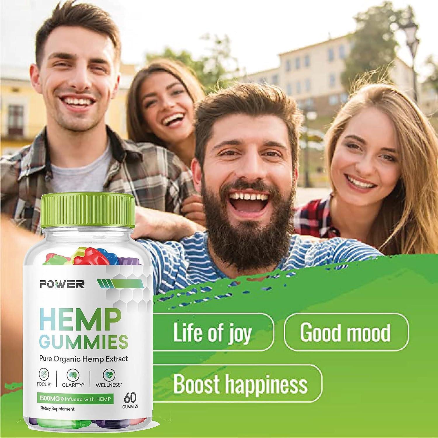 Power Gummies Power Hemp Blue Bear - Multivitamin Supplement (120 ...