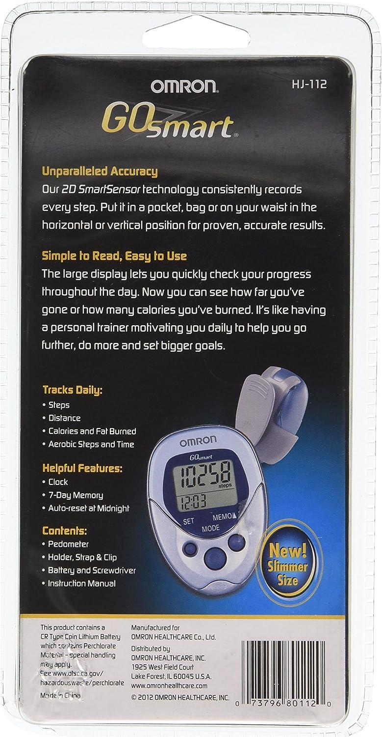 Omron HJ-112 Digital Pocket Pedometer - Accurate Step Tracker for ...