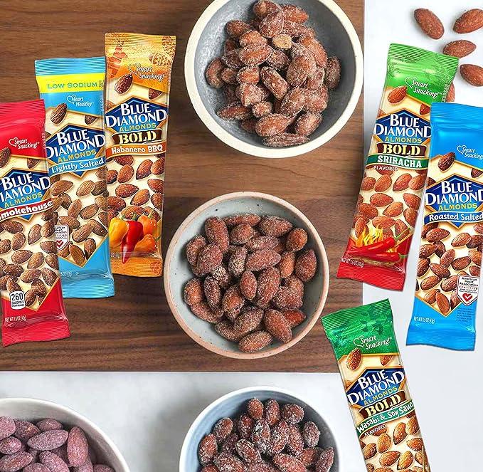 NOSH PACK Blue Diamond Almonds Individual Packs - 12 Pack 1.5 Oz Almond ...