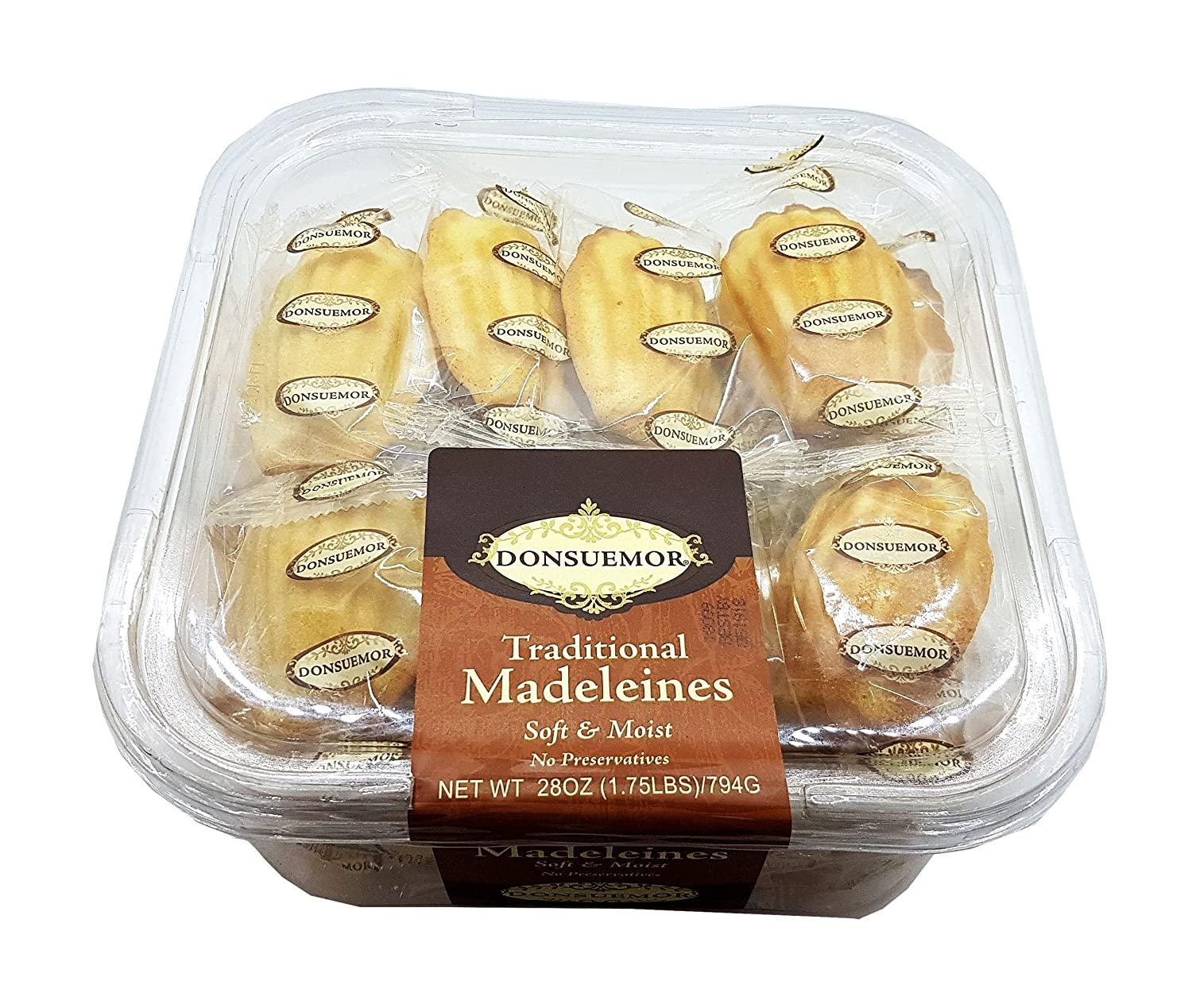 Donsuemor Traditional French Madeleines Individually Wrapped - 28 Oz ...