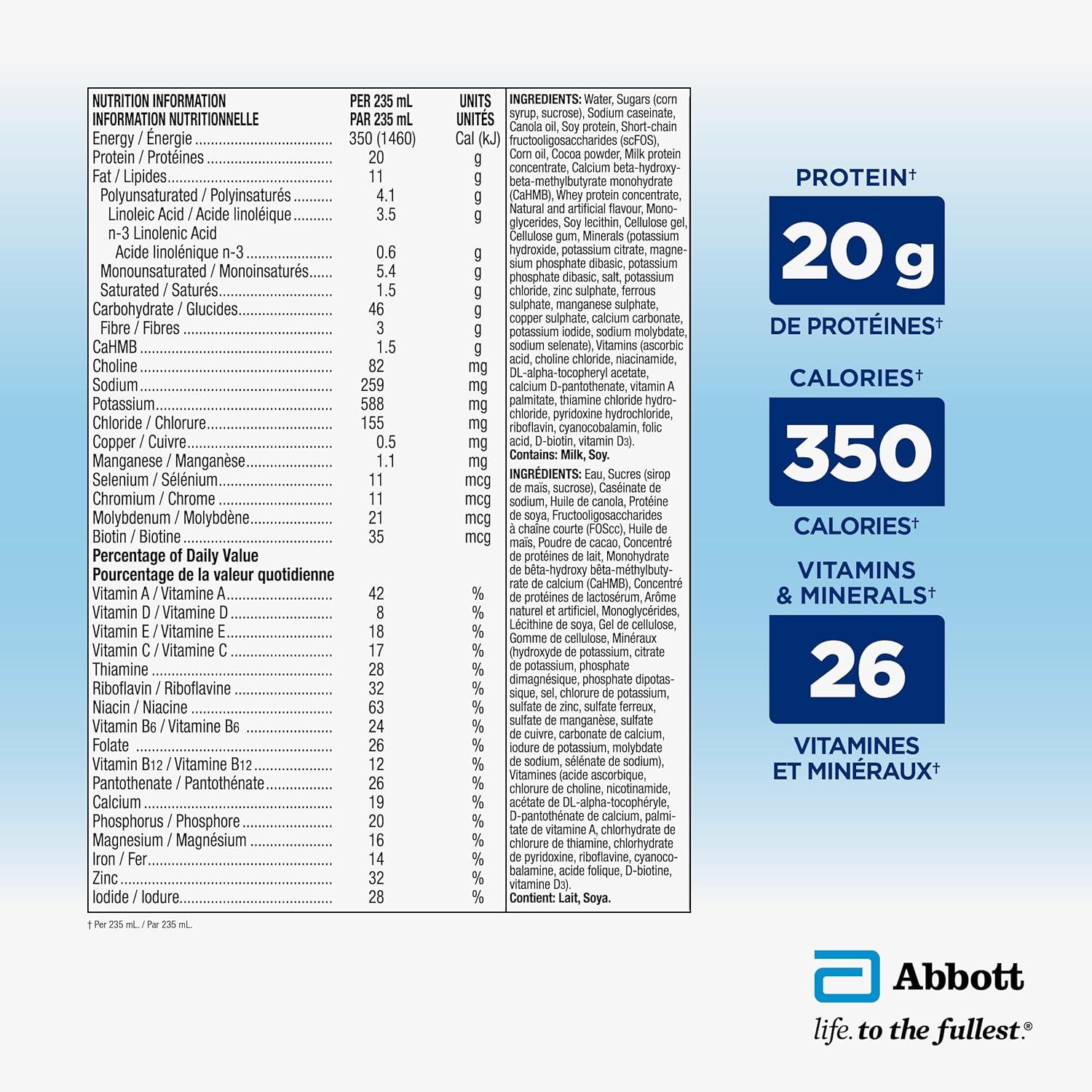 Ensure Advance Meal Replacement Shakes Protein Shakes With 20 g Of ...