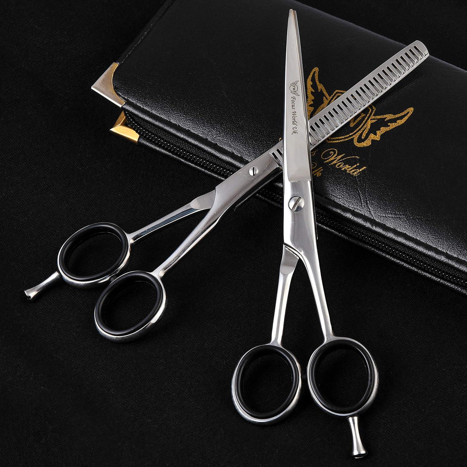 Focus World Uk 6.5 Inches Hairdressing Scissors Set - Japanese ...