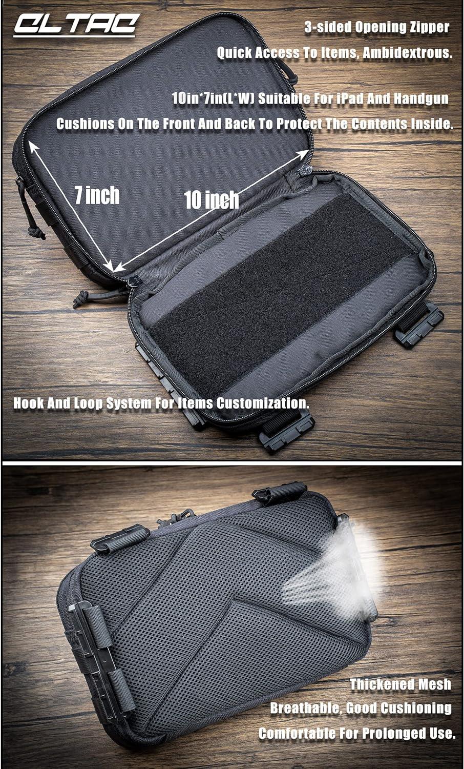 CLTAC Tactical Chest Rig Bag Concealed Carry CCW Sling Backpack Military Molle Utility Admin ...