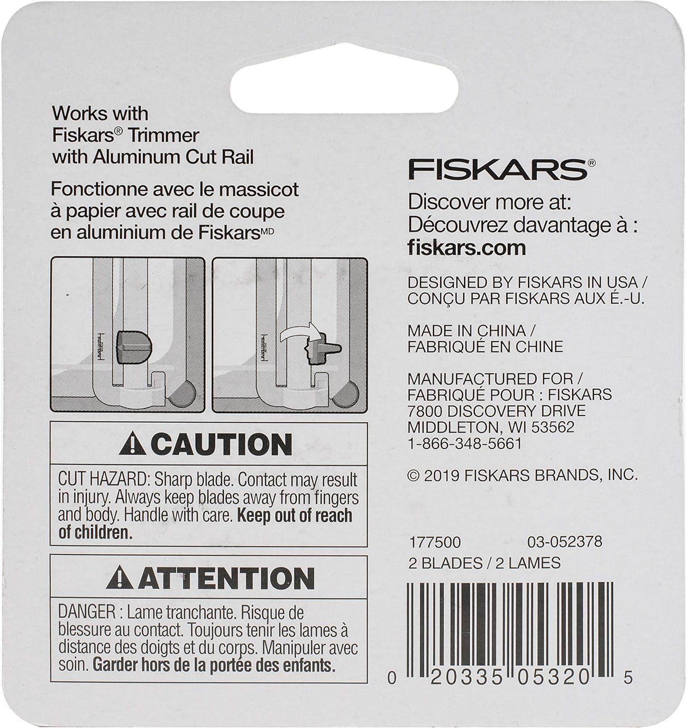 Fiskars 177500-1001 Fiskars Reinforced Trimmer Blades (2 Pack ...