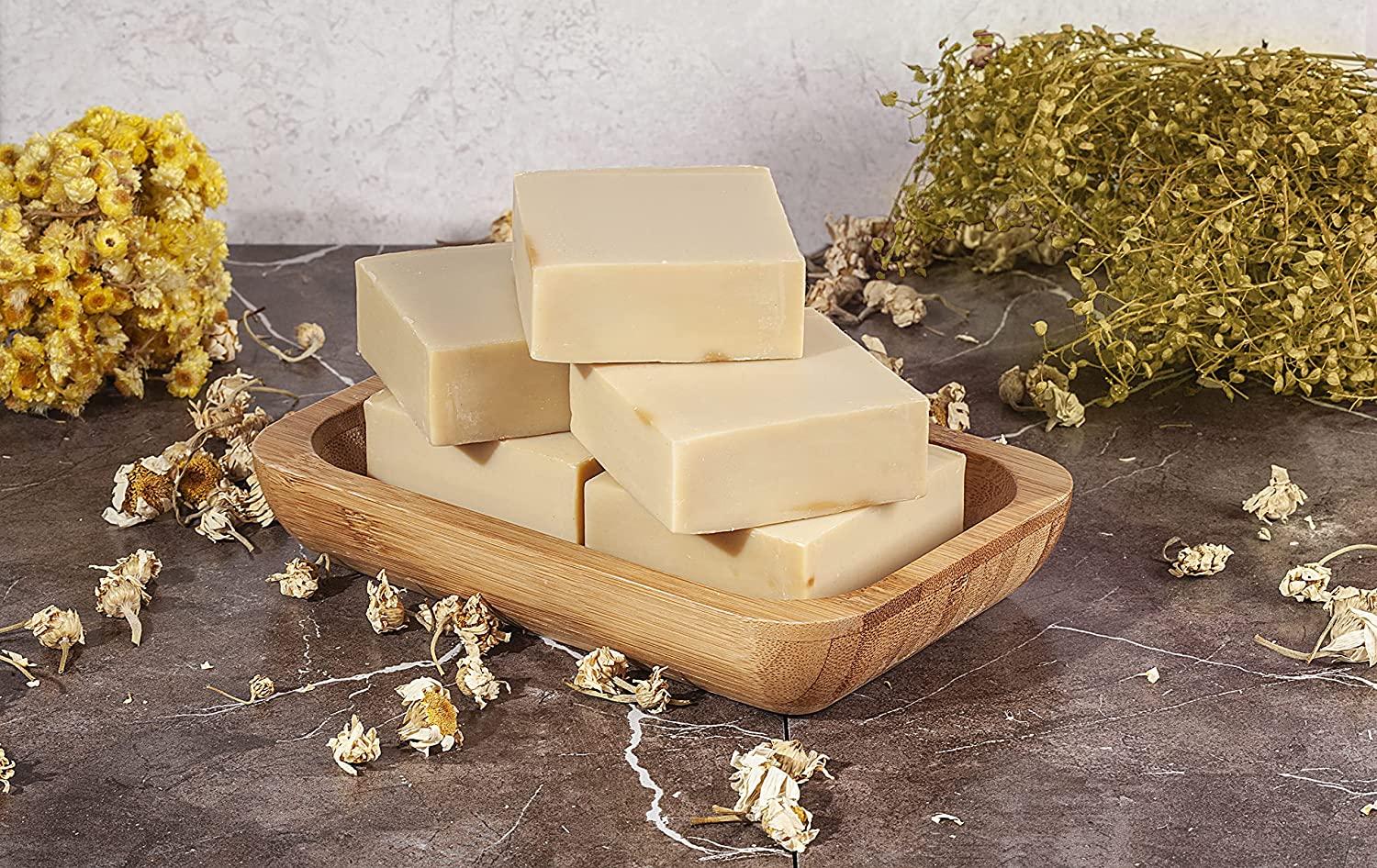Handmade Olive Oil Soap Bar - 100% Pure Natural & Vegan (Pack of 5, 5.7 ...