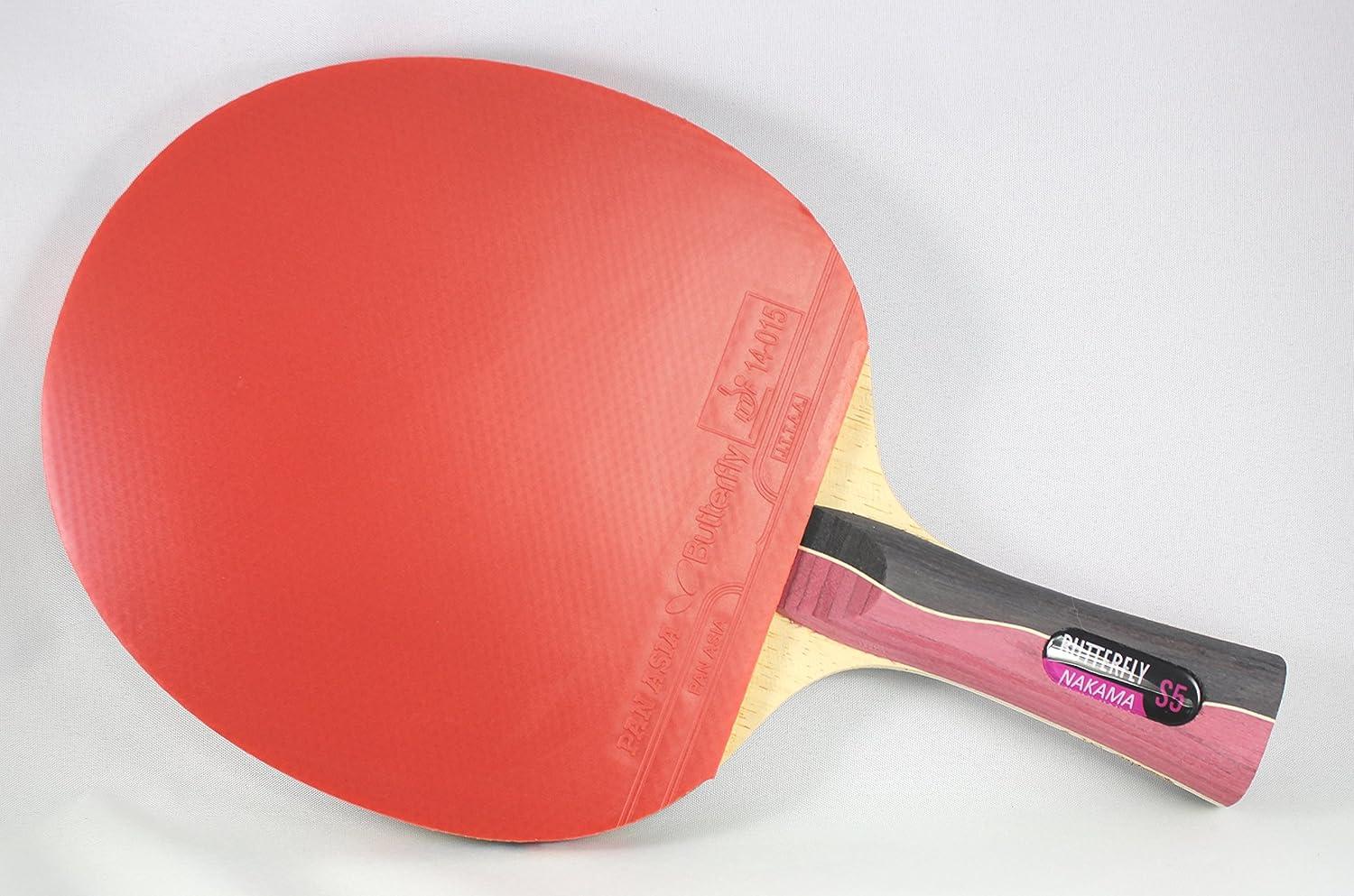 Butterfly Nakama S-5 Table Tennis Racket | ITTF Approved Carbon Paddle ...