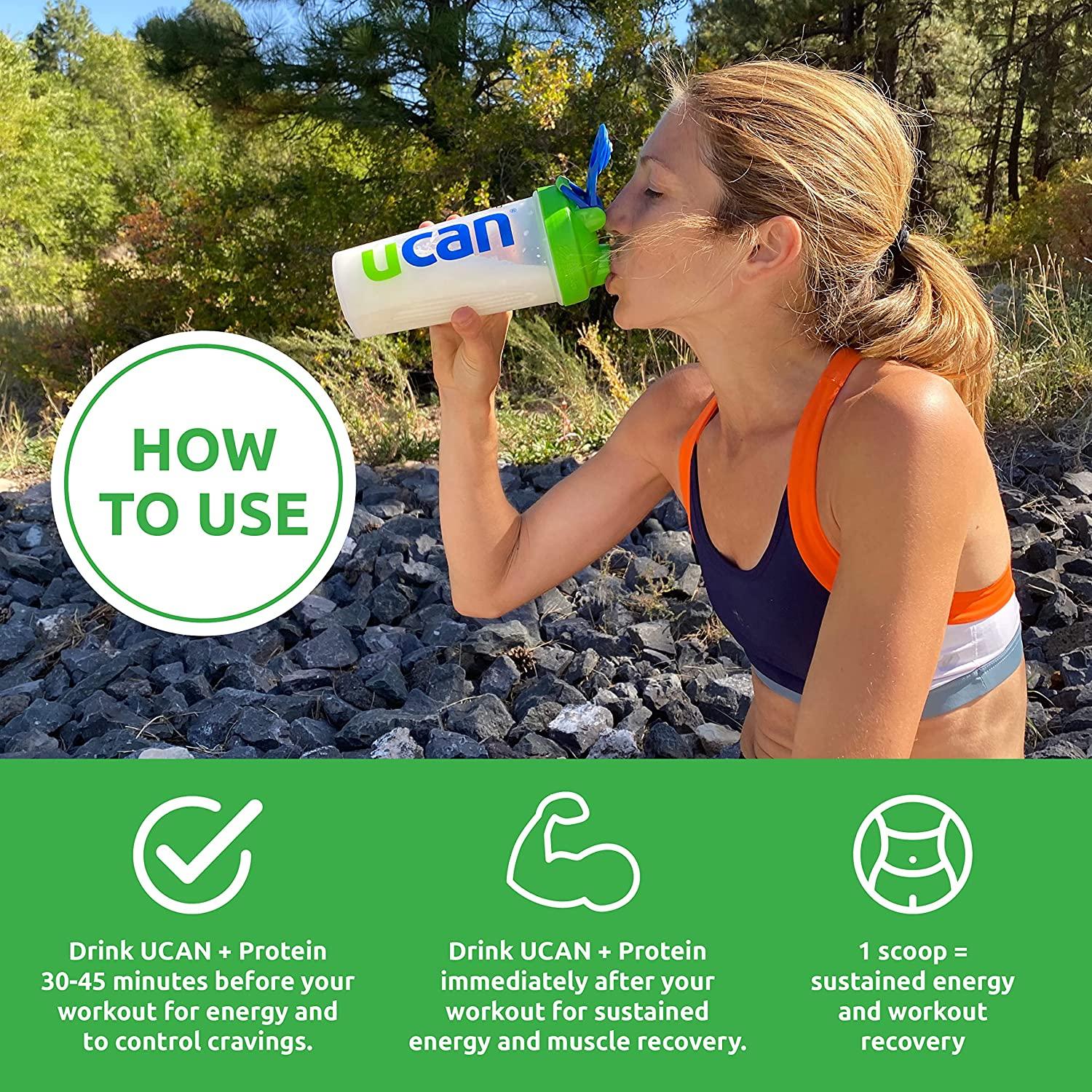 UCAN Chocolate Plant Protein Powder - 20g Pea Protein for Energy Boost ...