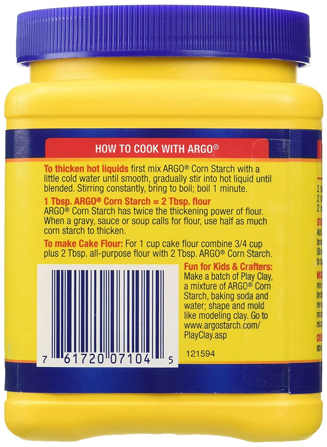 Argo 100% Pure Corn Starch 16 Oz Pack of 2 - (Insert your brand name or ...