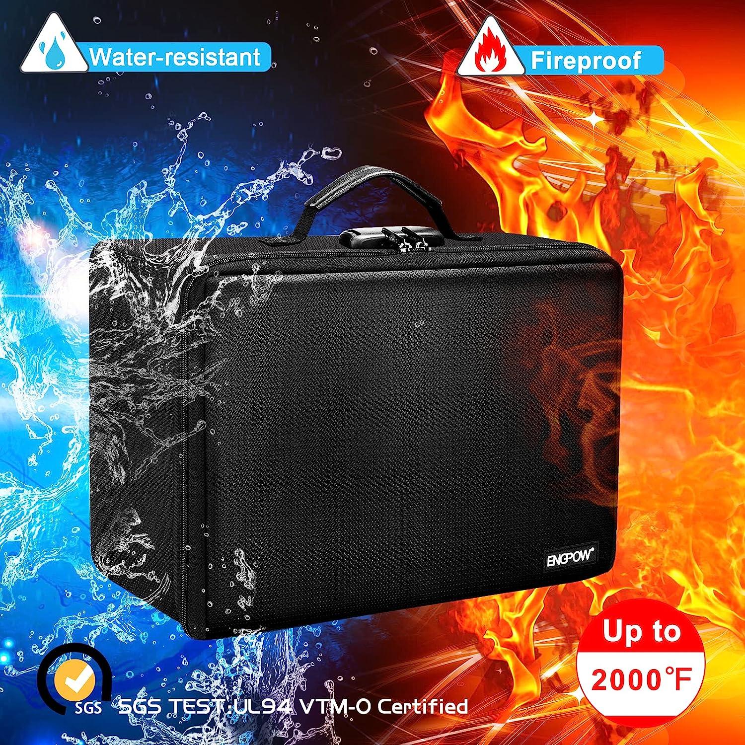 Fireproof Photo Storage Box with Lock ENGPOW Photo Box Organizer with ...