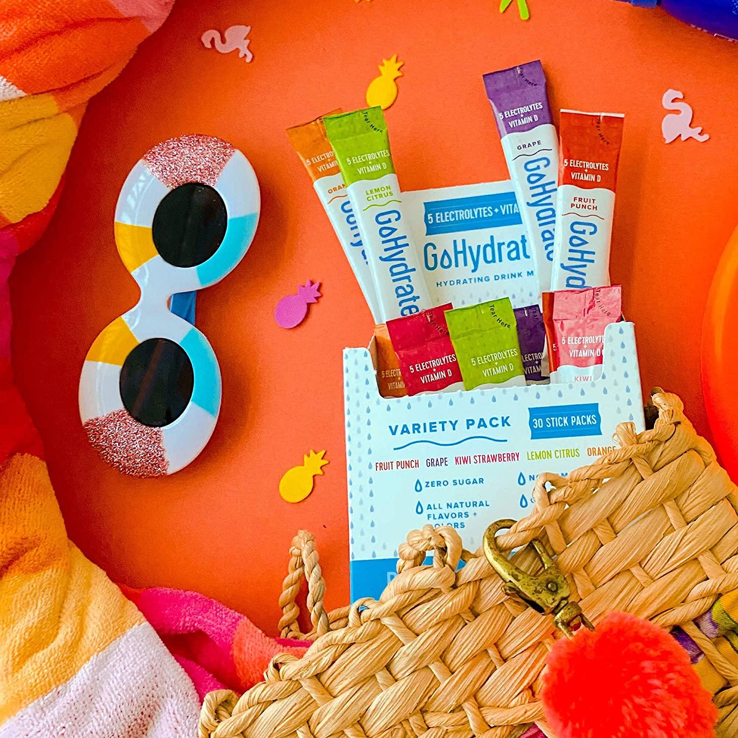 GoHydrate Electrolyte Drink Mix - A Naturally Flavored, Sugar Free ...
