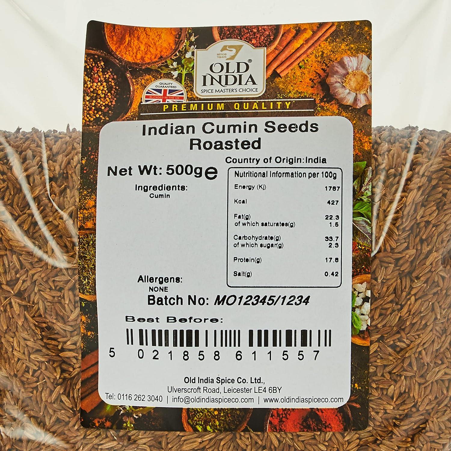 Old India Roasted Indian Cumin Seeds 500g - Premium Quality | Buy Now ...