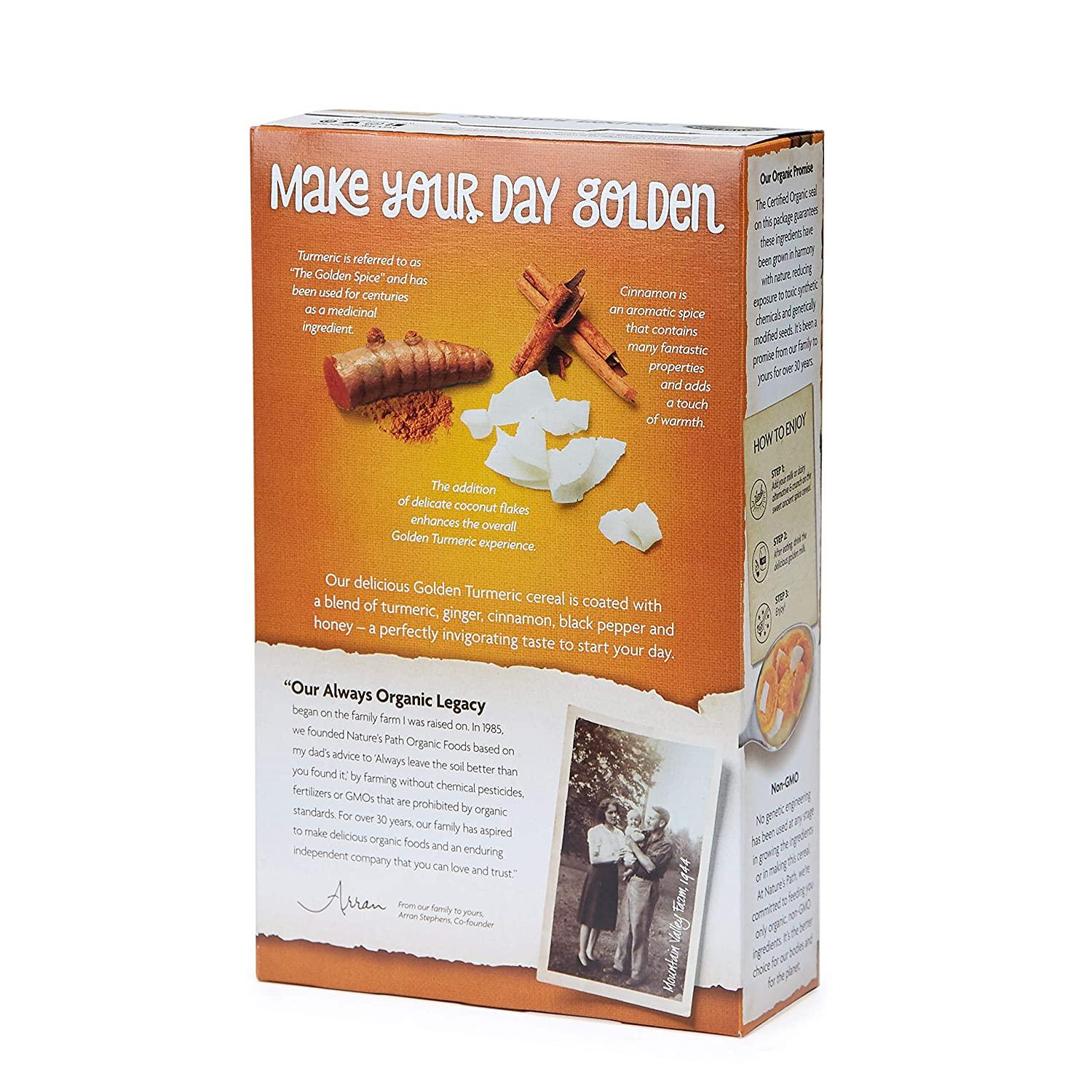 Nature s Path Organic Gluten Free Golden Turmeric Cereal 10.6 oz (Pack ...