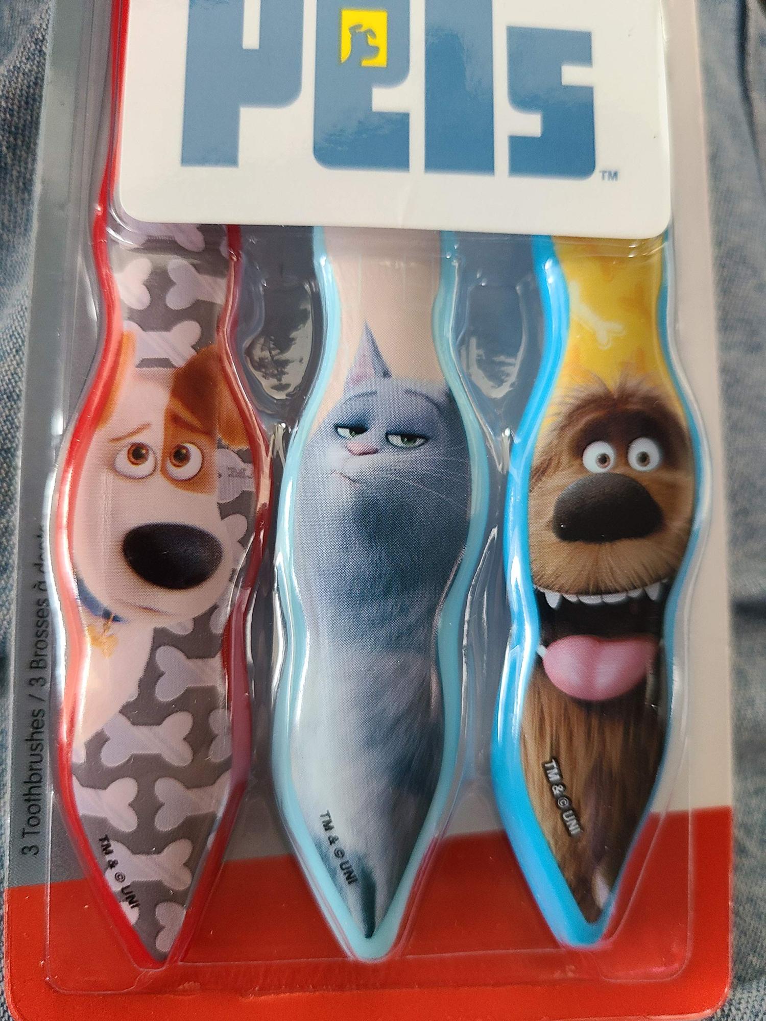 Secret Life of Pets 3-Pack Toothbrushes - Max Snowball Duke | Buy Now ...