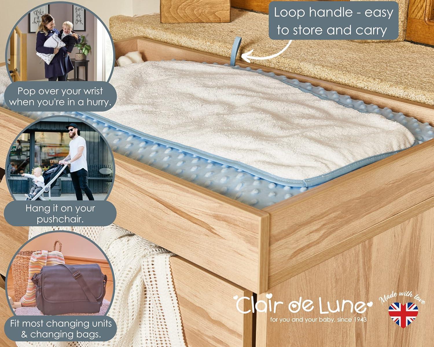 Clair de Lune Dimple Roly Poly Travel and Change Mat - Blue ...