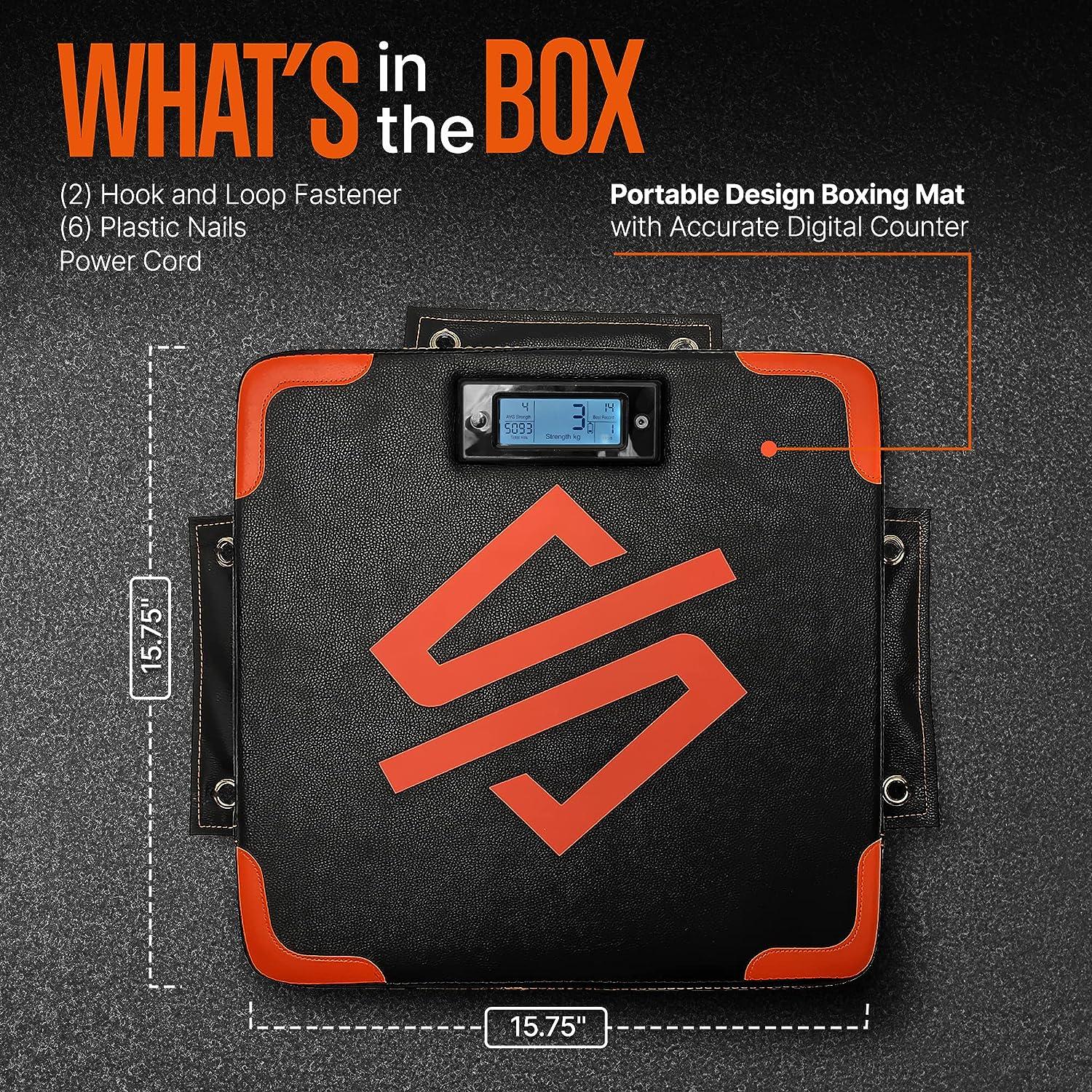 SQUATZ Portable Boxing Mat with Digital Counter - Ideal for Strength ...