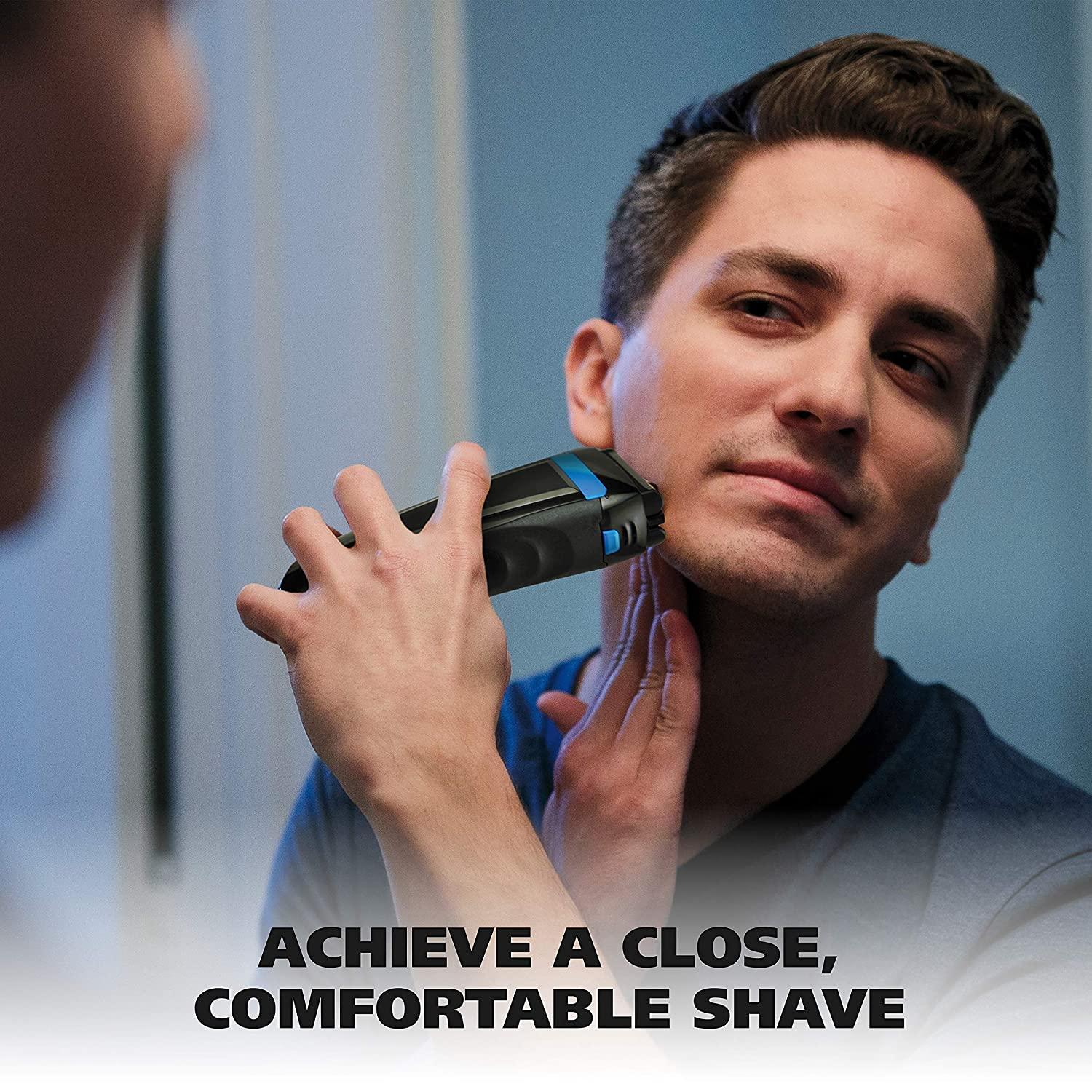 Wahl Groomsman Electric Shaver - Rechargeable WetDry Waterproof Razor ...