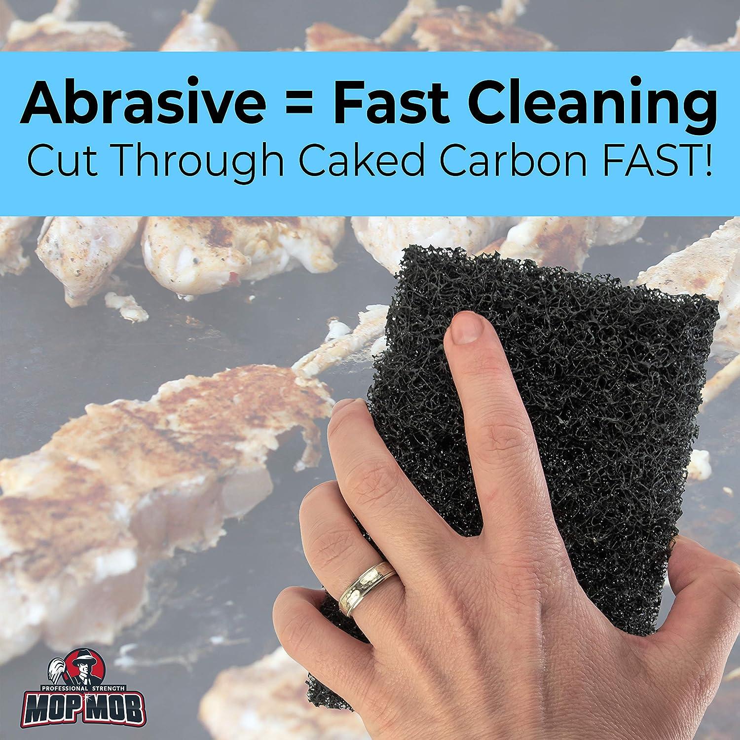 Restaurant-Grade Griddle Cleaning Pads 5 Pack - Heavy Duty 4x6 Grit ...