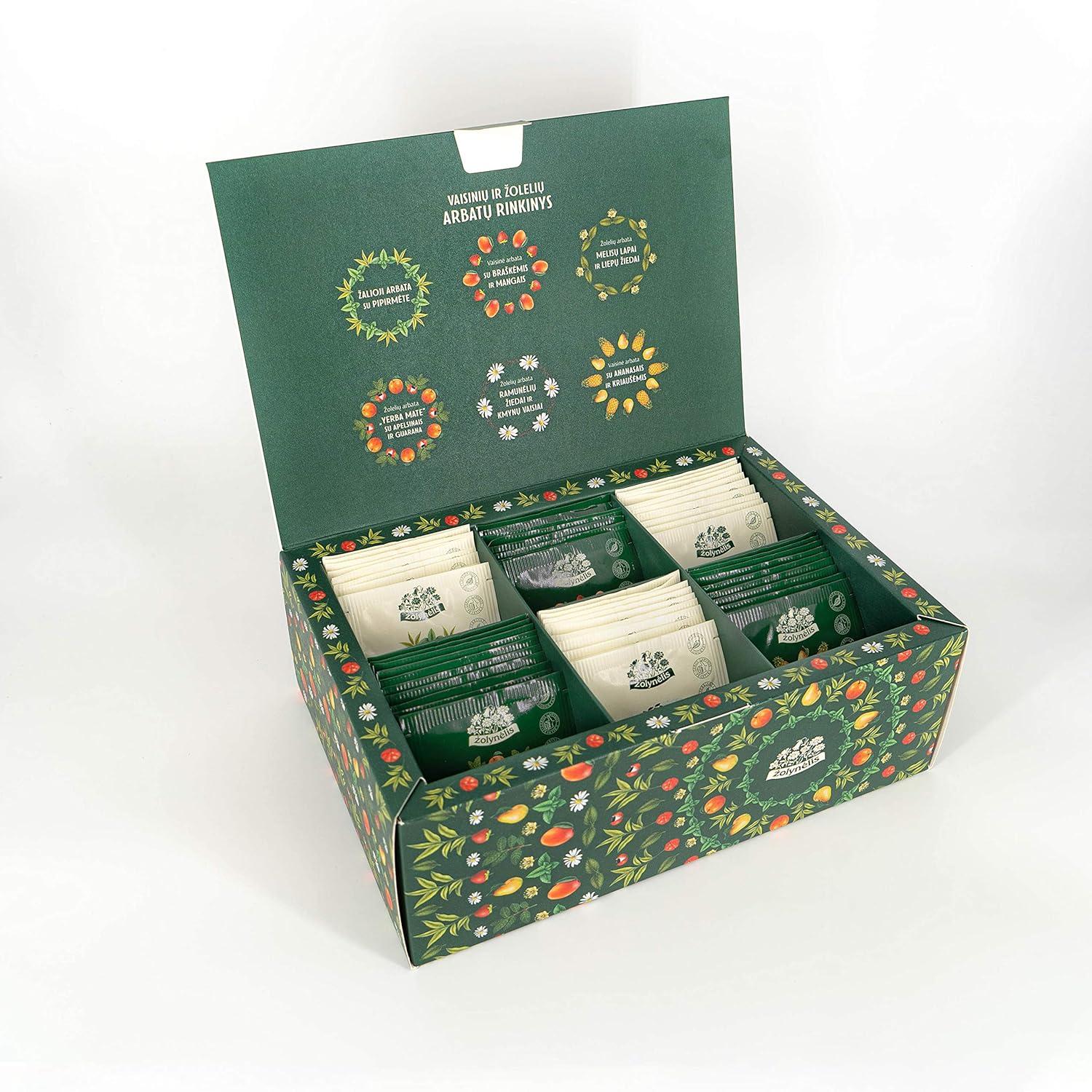 Acorus Meadow Tea Set - 60 Fruit and Herbal Tea Bags | Large Selection ...