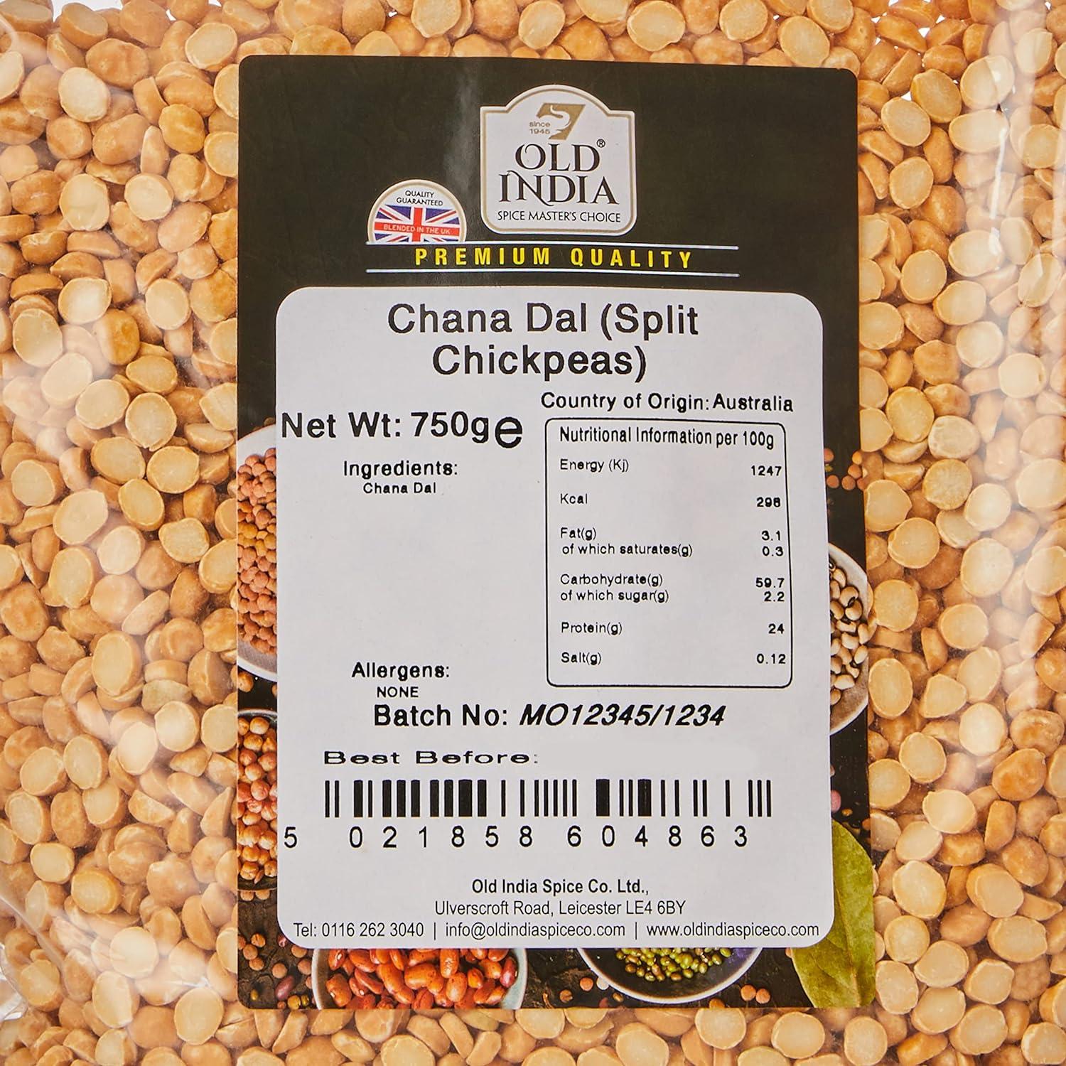 Old India Chana Dal (Split Chickpeas) 750g | Buy Now with Express ...