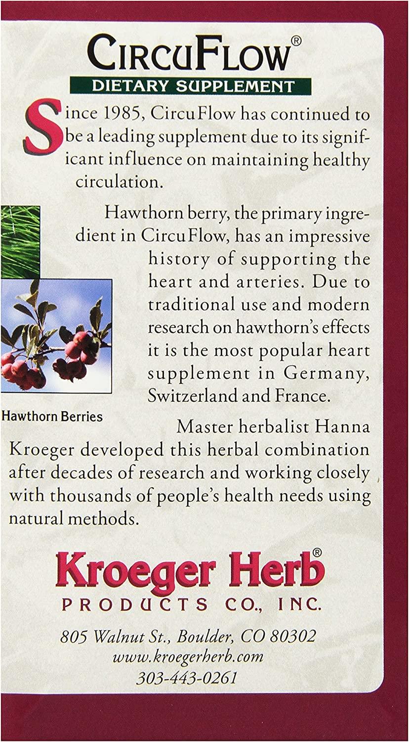 Kroeger Herb Circuflow Capsules - 270 Count for Healthy Circulation ...