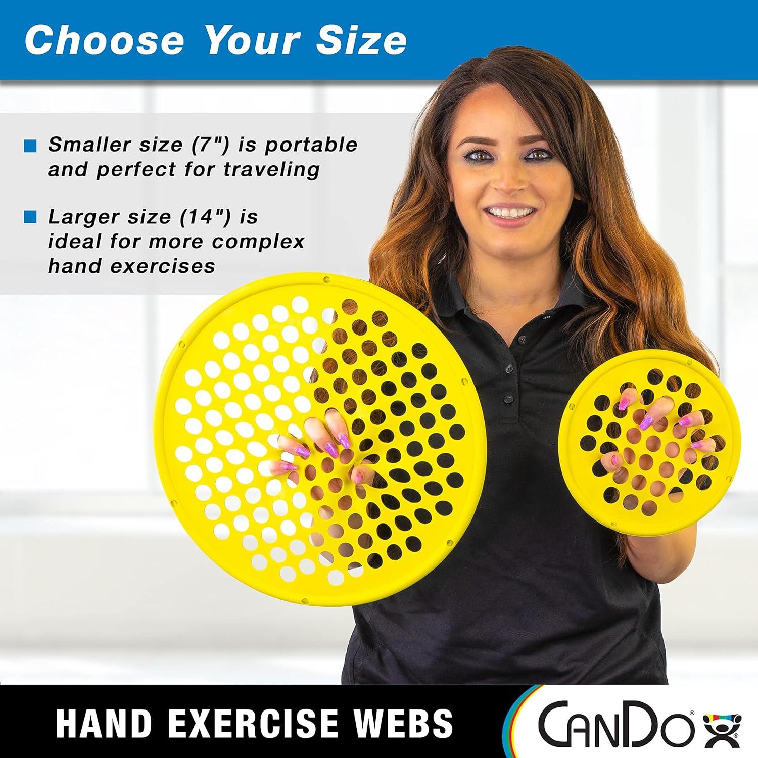 CanDo Power-Web Hand Grip Trainer - Latex-Free, Very Light Resistance ...