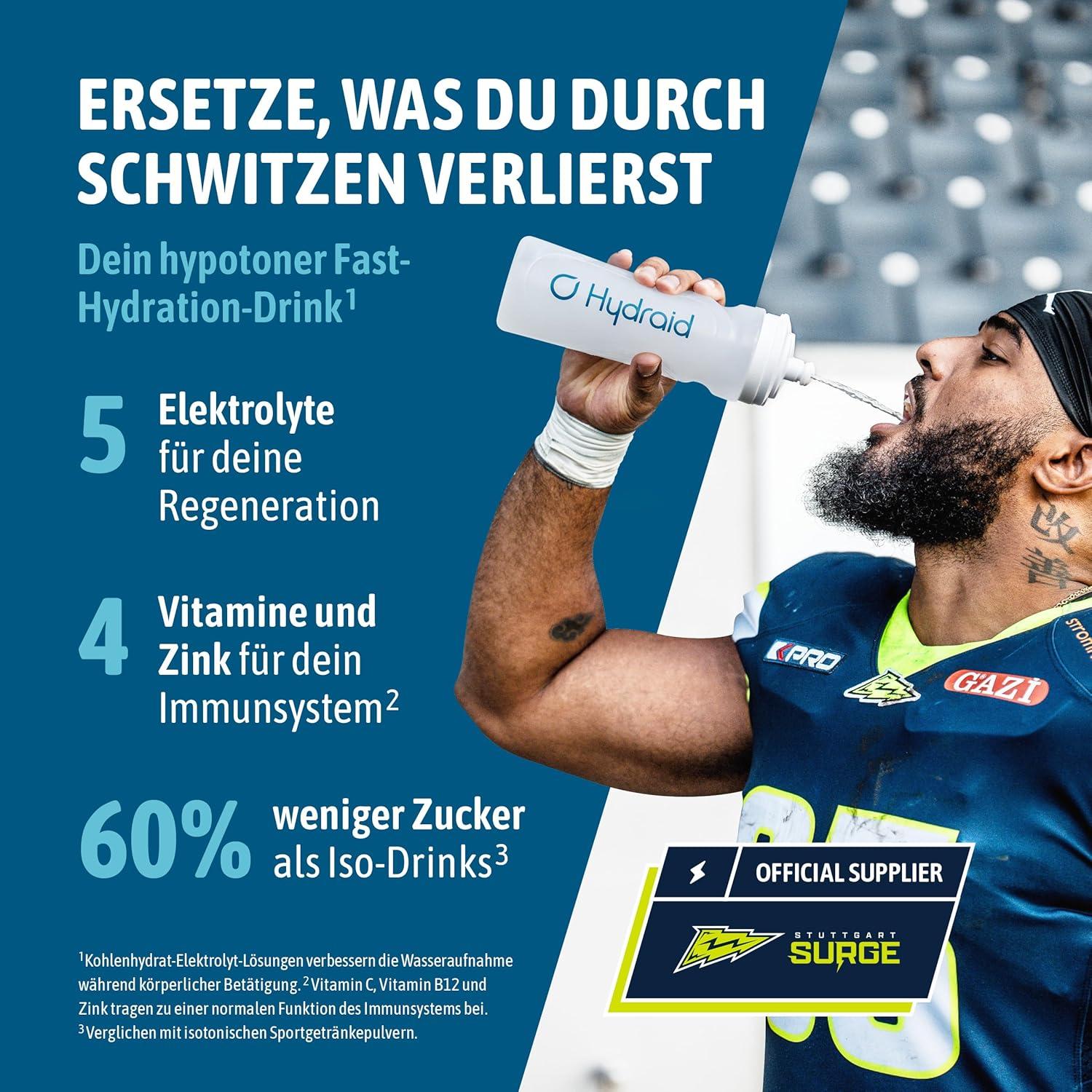 Hydraid Hydration Helper | Carbohydrate-Electrolyte Powder Sports Drink ...