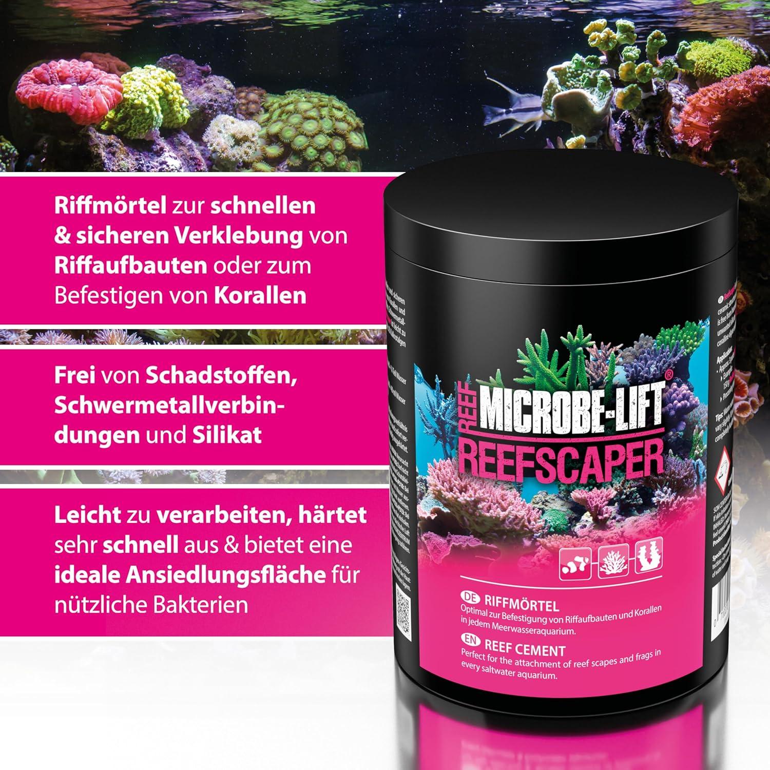 Microbe Lift Reefscaper 1000g - Professional Reef Mortar for Stable ...
