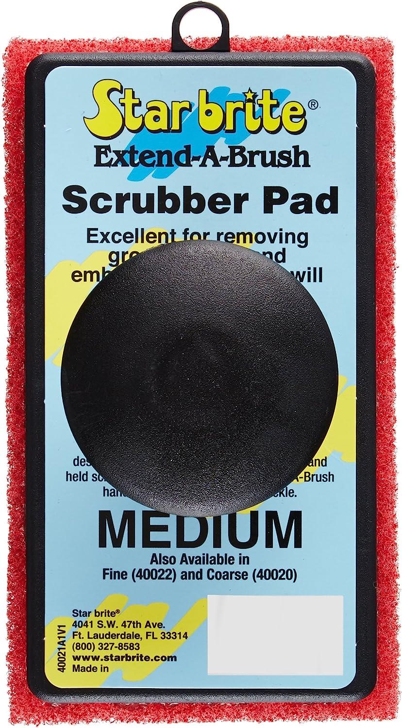 STAR BRITE Extend-A-Brush Scrubber Pad | 3 Textures | Removable ...