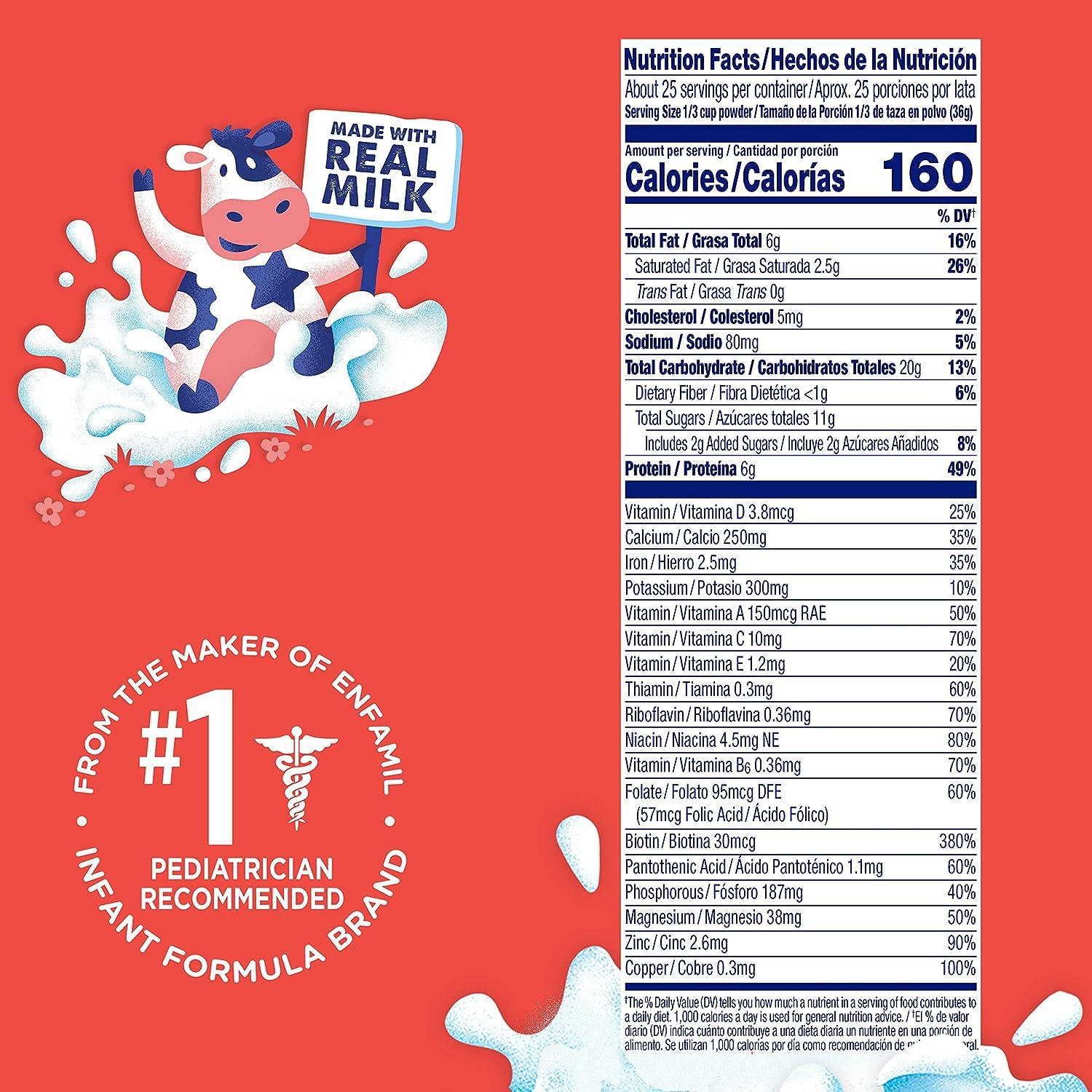 Enfagrow NeuroPro Omega 3 DHA Prebiotics Non-GMO Toddler Nutritional ...