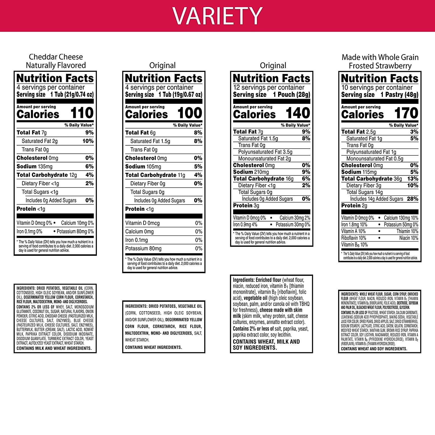 Kellogg's All Day Snacks Variety Pack - 30 Lunch & Office Snacks for ...