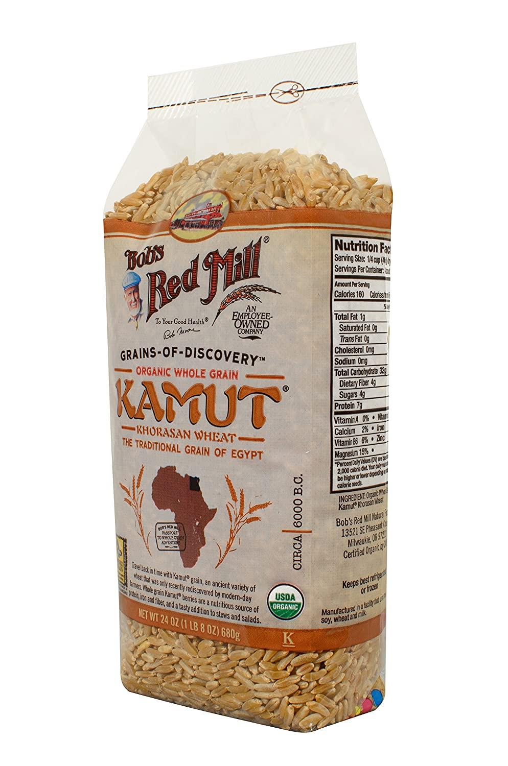 Organic Whole Grain Kamut 24 oz - Bobs Red Mill | Buy Now with Express ...