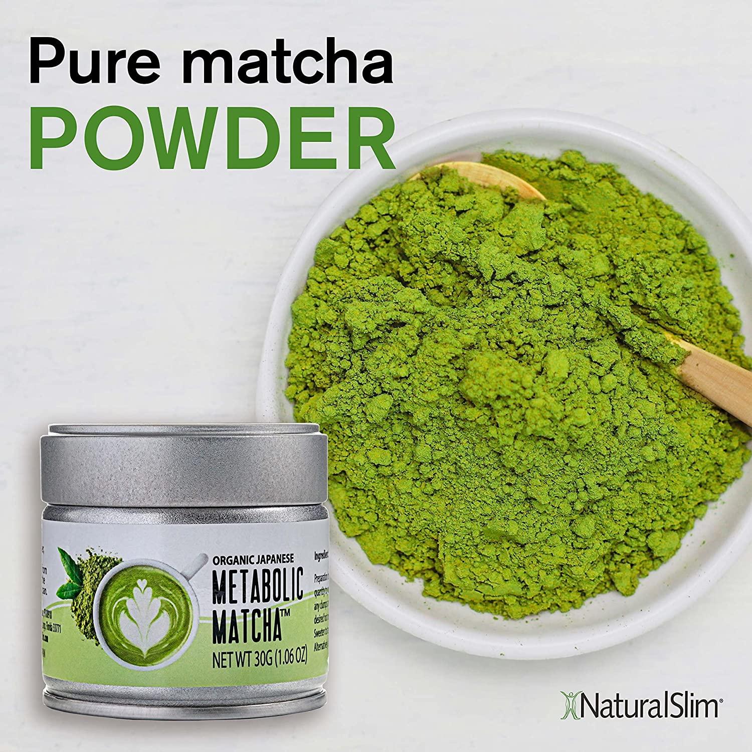 NaturalSlim Metabolic Matcha 1.06 Oz - Organic Japanese Green Tea ...