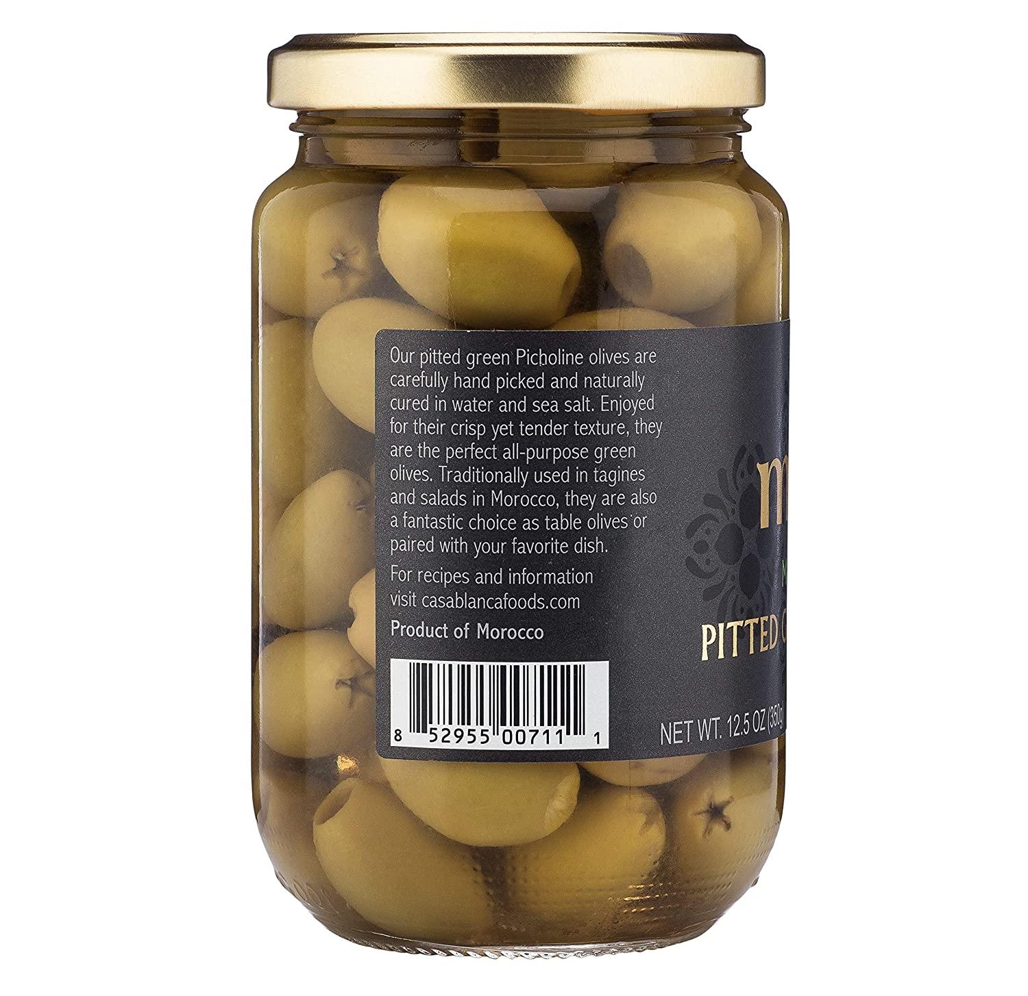 Mina Pitted Green Olives, Premium Handpicked and Naturally Cured ...