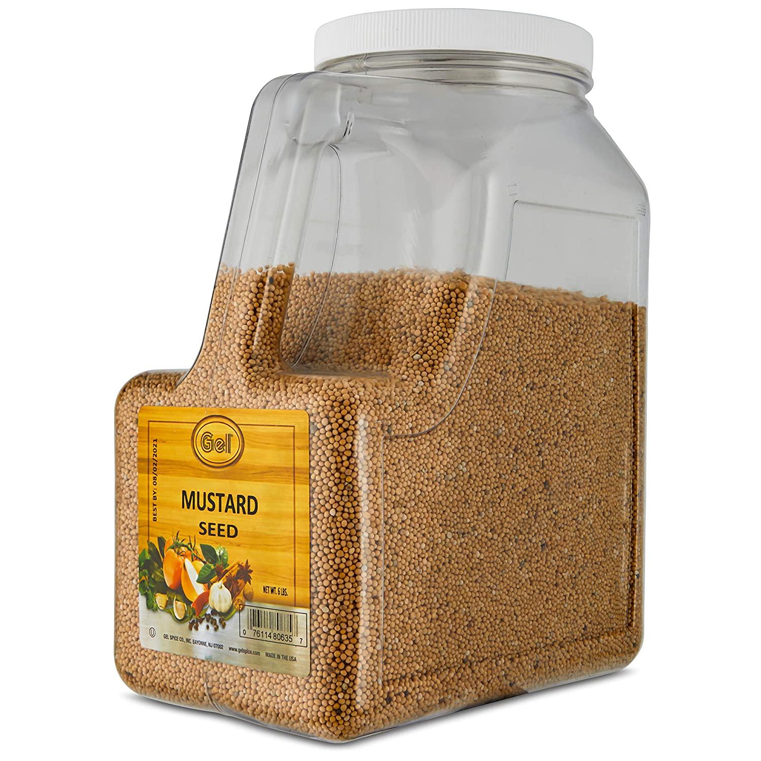 Gel Spice Mustard Seed 6 Lb - Bulk Food Service Size for Restaurants ...