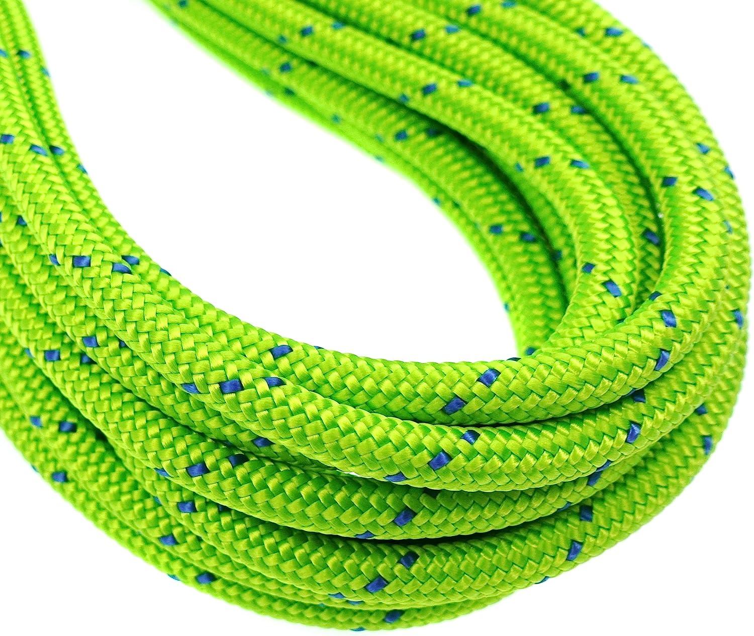 GM CLIMBING 6mm Accessory Cord Rope Double Braid CE/UIAA - 20ft Green ...