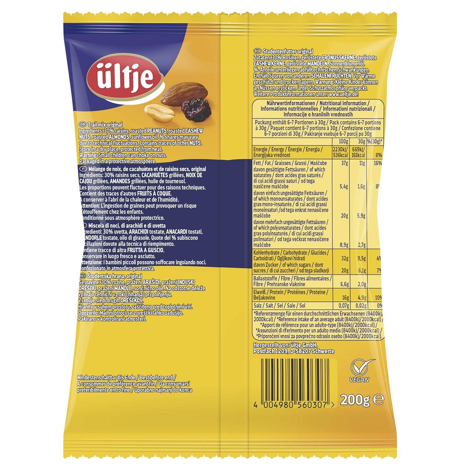 ltje Trail Mix Original 200g - Healthy Snack for International Shipping ...