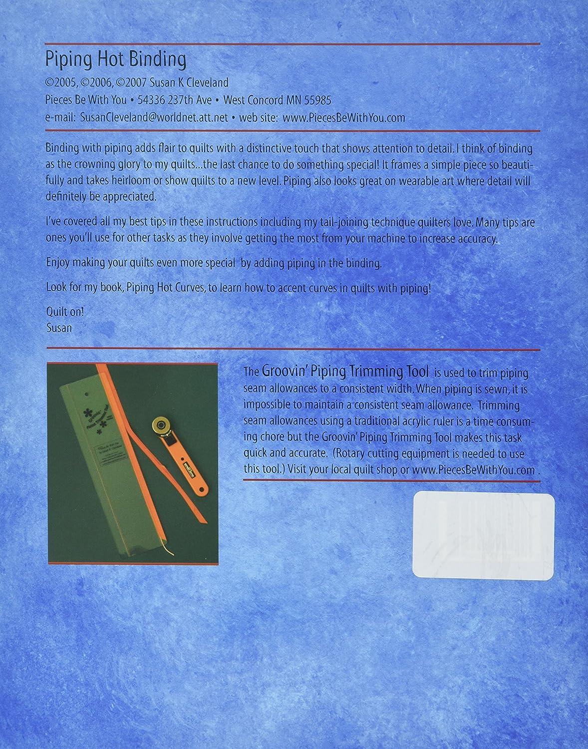 Groovin' Piping Hot Binding Piping Trimming Tool with Instructions and ...