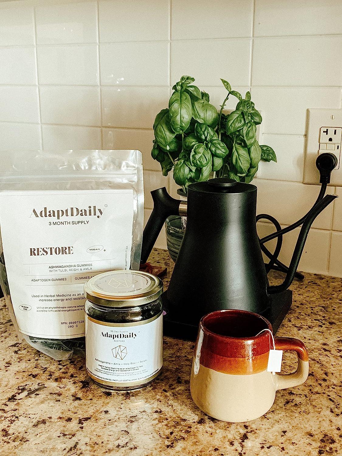 AdaptDaily Restore Organic Adaptogenic Herbs Blend - 1 Month Supply ...