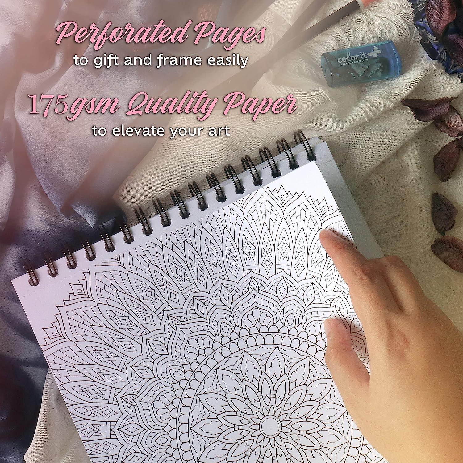 adult coloring books with perforated pages