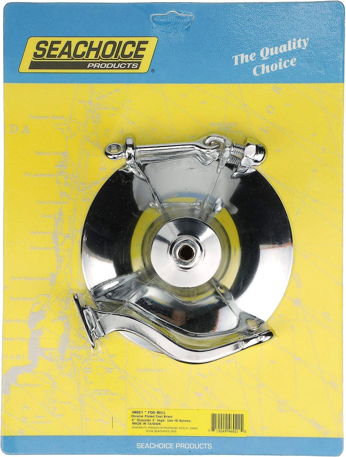 Seachoice 46021 6 Marine Fog Bell - Triple Chrome Plated Cast Brass ...