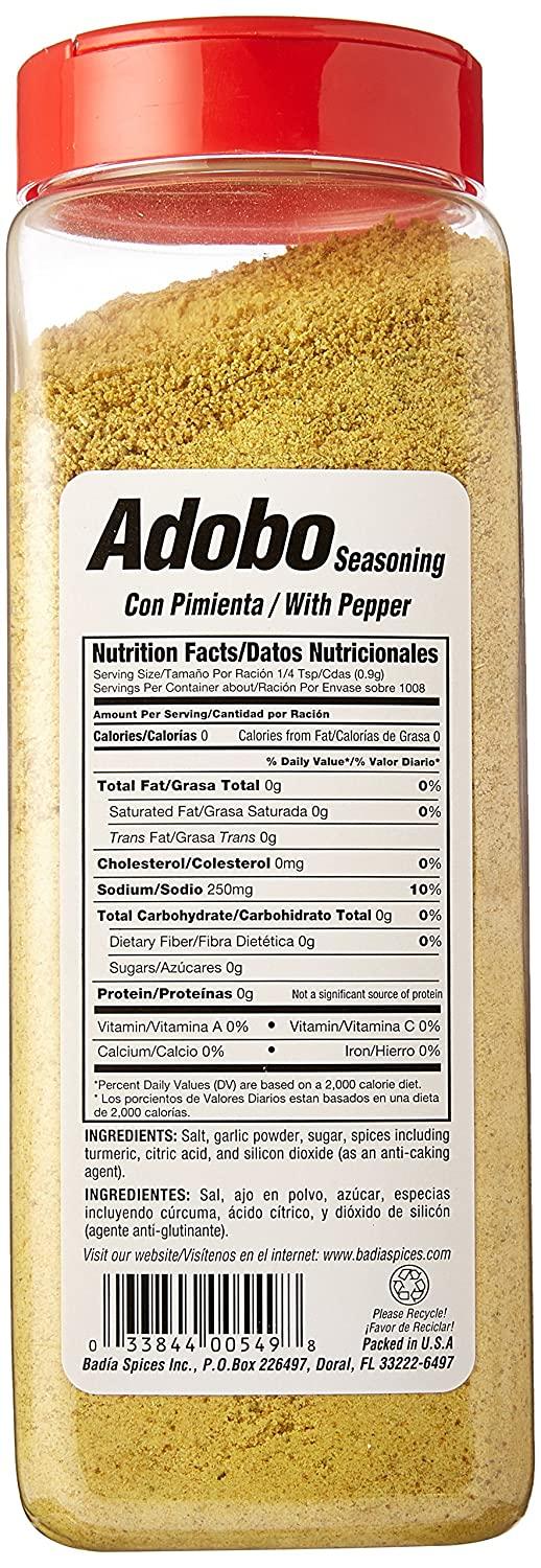 Badia Adobo with Pepper 2 lb - Premium Seasoning Blend for Flavorful ...