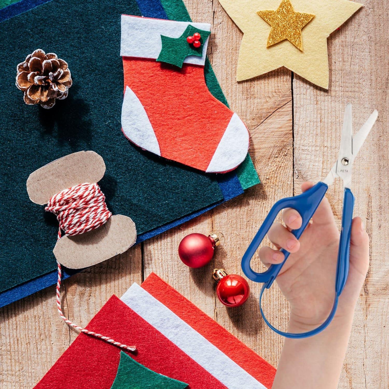 PETA Easi-Grip Long Loop Scissors Stainless Steel and Polymer Long Loop ...