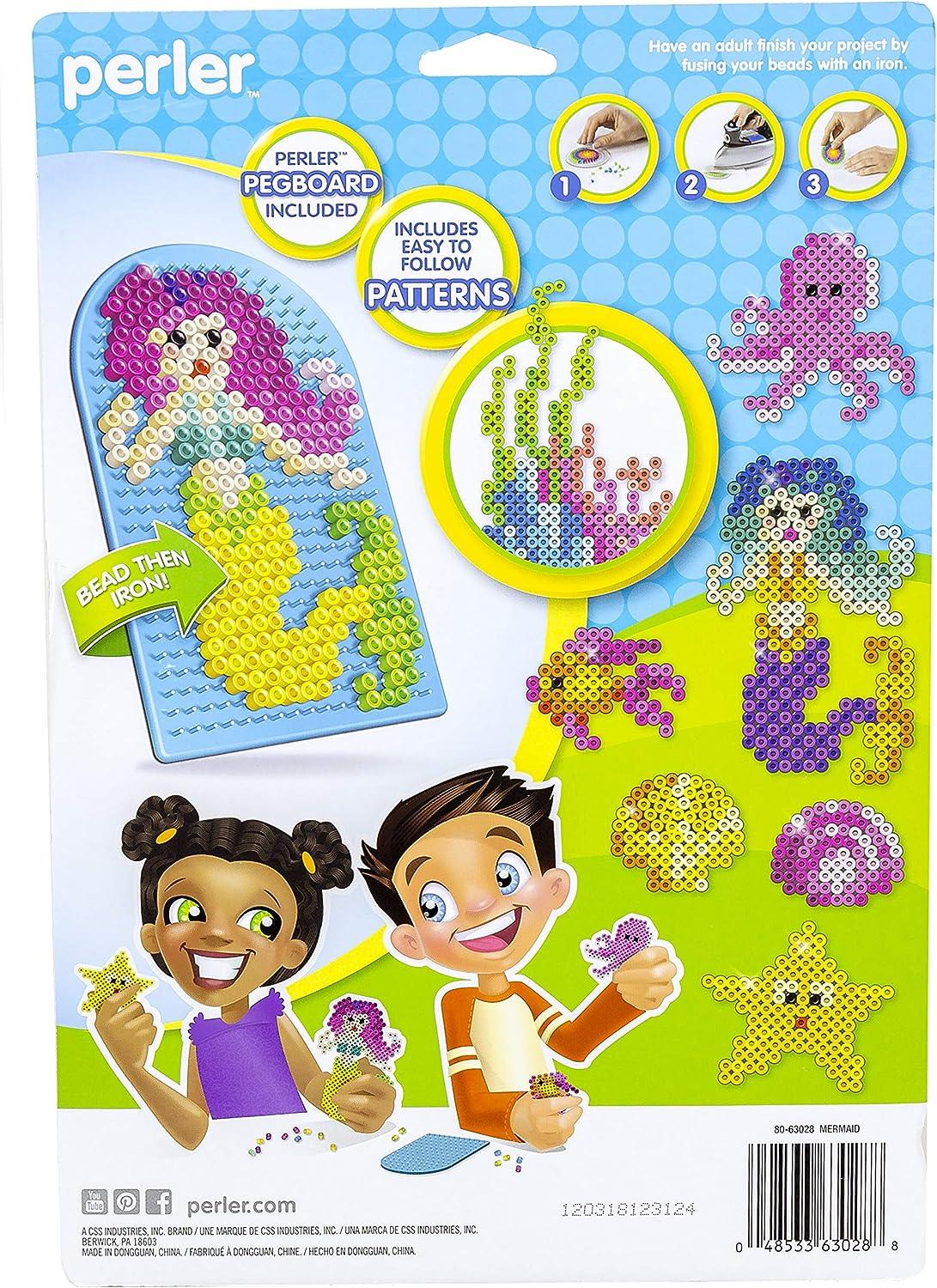 Perler Beads Mermaid and Ocean Animals Kit - 2002pc | Fused Bead Set ...
